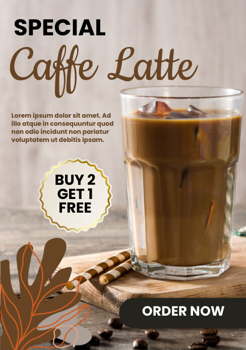 Plantilla de Special Caffe Latte | PosterMyWall