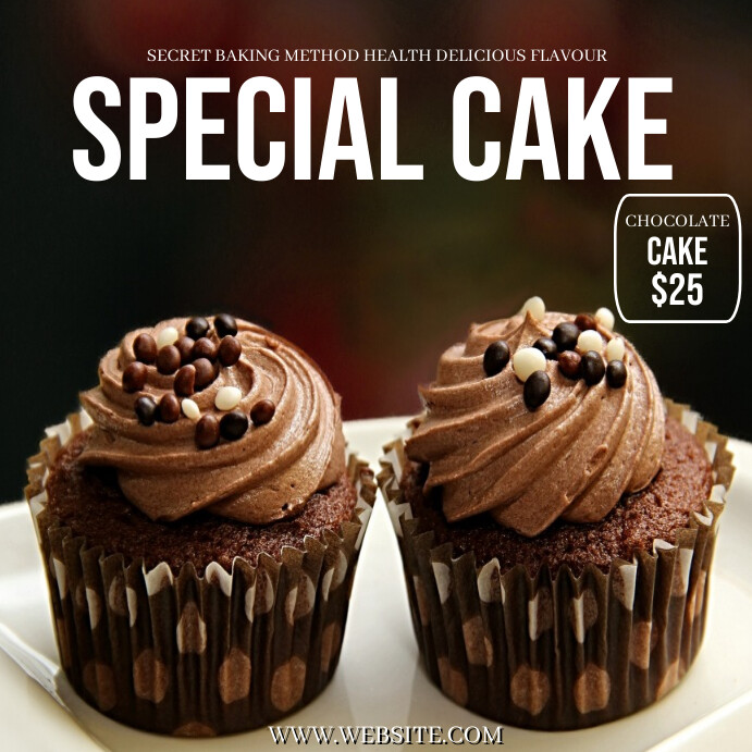 Square Cake Template