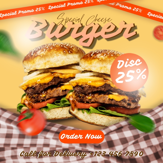 Special Cheese Burger Flyer Template | PosterMyWall