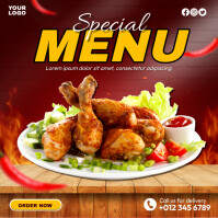 Special Chicken Menu Template | PosterMyWall