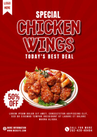 Chicken Wings Template | PosterMyWall