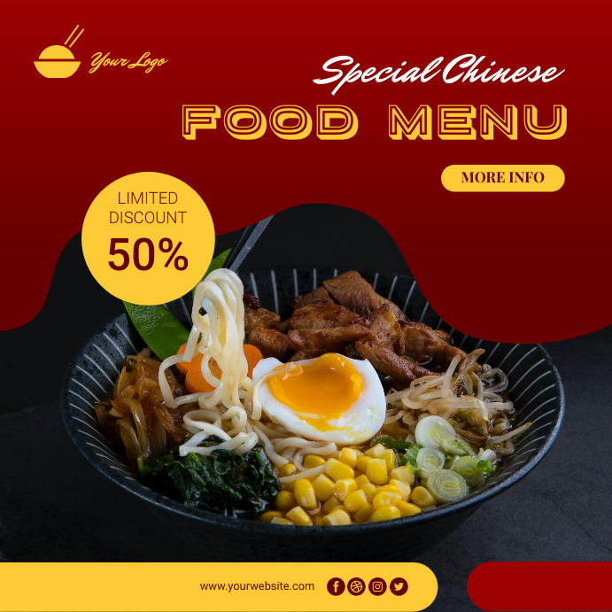 Special Chinese Menu Restaurant Template | PosterMyWall