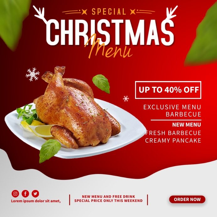 Special Christian Menu Template | PosterMyWall