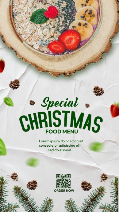Copy of Special Christmas Food | PosterMyWall