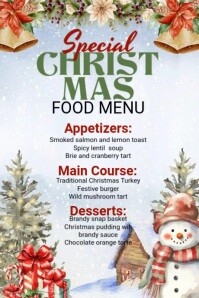 Christmas Menu Template | PosterMyWall