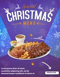 Special Christmas Menu Ads Template | PosterMyWall