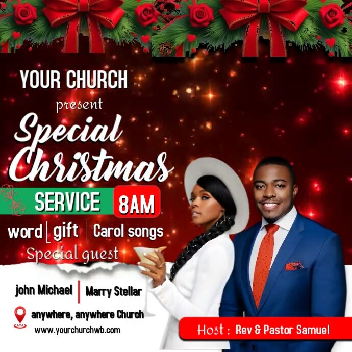 Special Christmas service Template | PosterMyWall