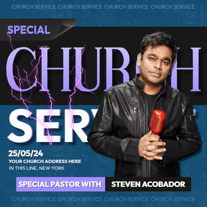 Plantilla de Special Church Service Ads | PosterMyWall