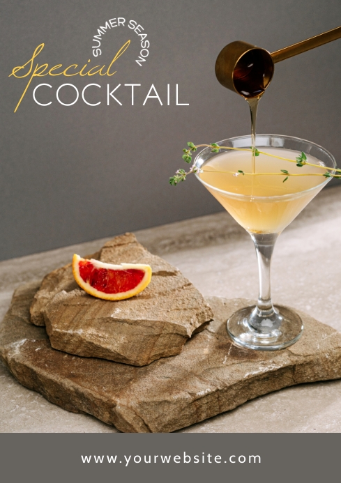 Special Cocktail A4 Template | PosterMyWall