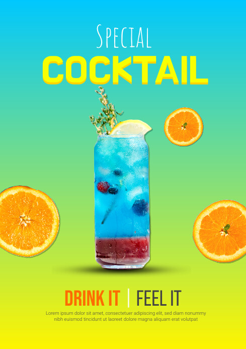Copy of Special Cocktail Menu Poster Flyer | PosterMyWall