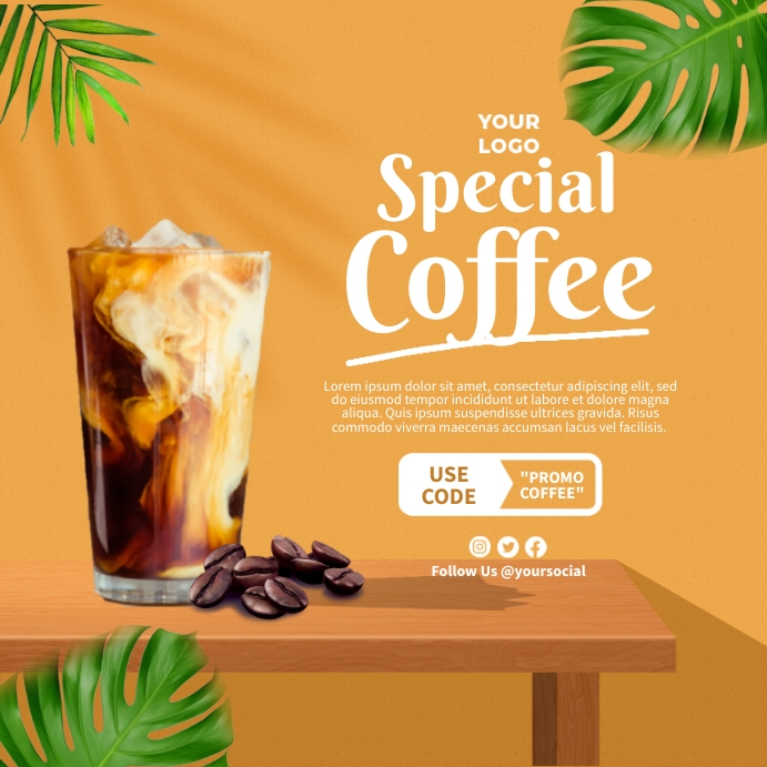Special Coffee Ads Template | PosterMyWall