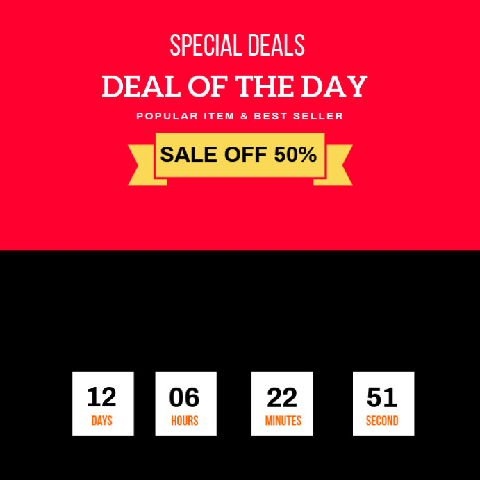 Special deals 50% off Template | PosterMyWall
