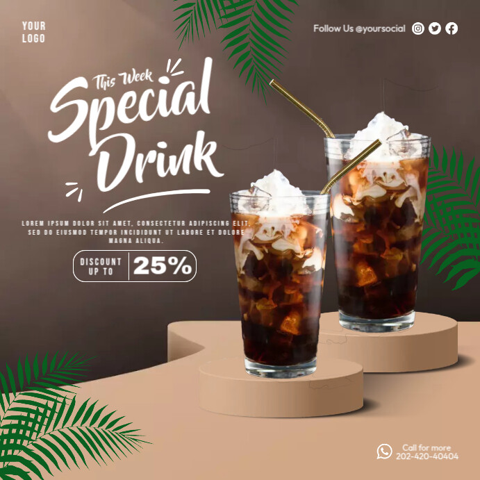Copy of Special Drink Template | PosterMyWall