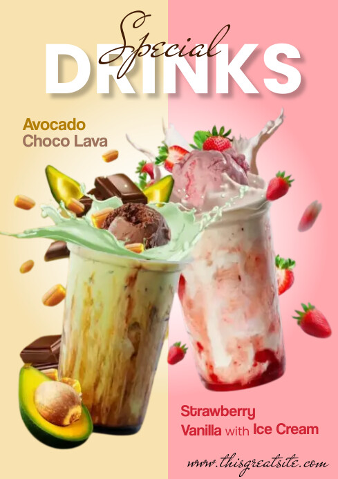Special Drinks Design Template | PosterMyWall