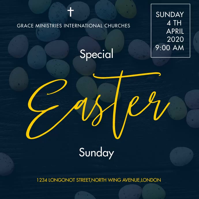 SPECIAL EASTER SUNDAY FLYER Template | PosterMyWall