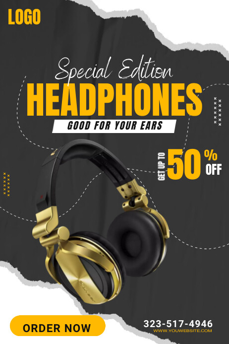 Special Edition Headphones Template | PosterMyWall