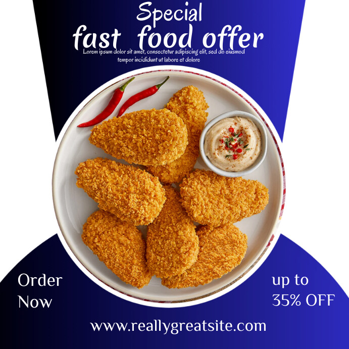 Copy of Special Fast Food offer Instagram post | PosterMyWall