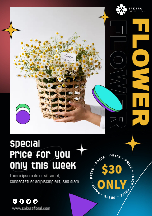 Modèle Special Flower Ads | PosterMyWall