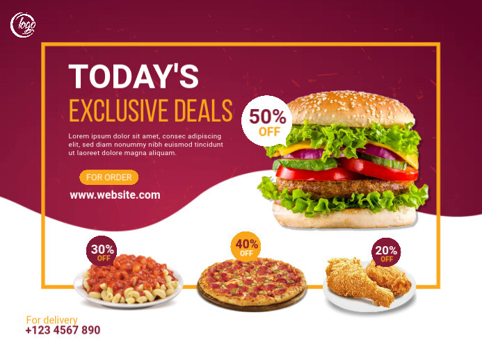 Copy of Special Food Deals Ad | PosterMyWall