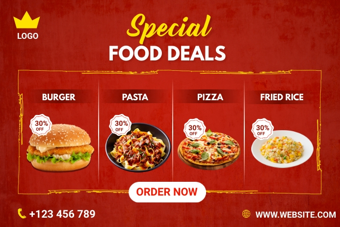 Special Food Deals Template | PosterMyWall