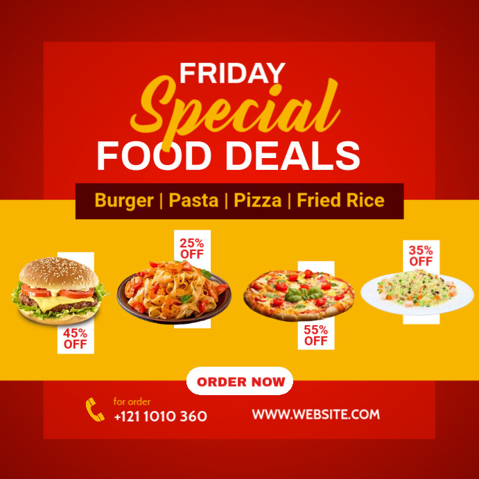 Special Food Deals Template | PosterMyWall