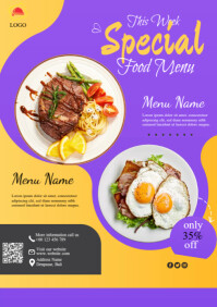 Special Food Menu Template | PosterMyWall