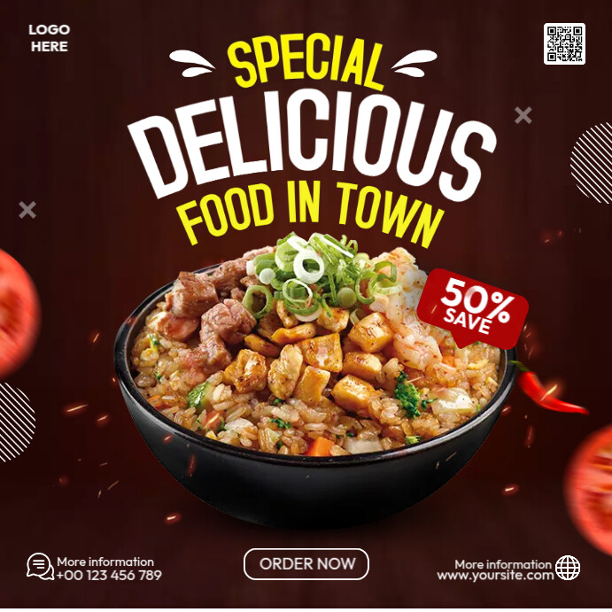 Special Food Menu Templat | PosterMyWall