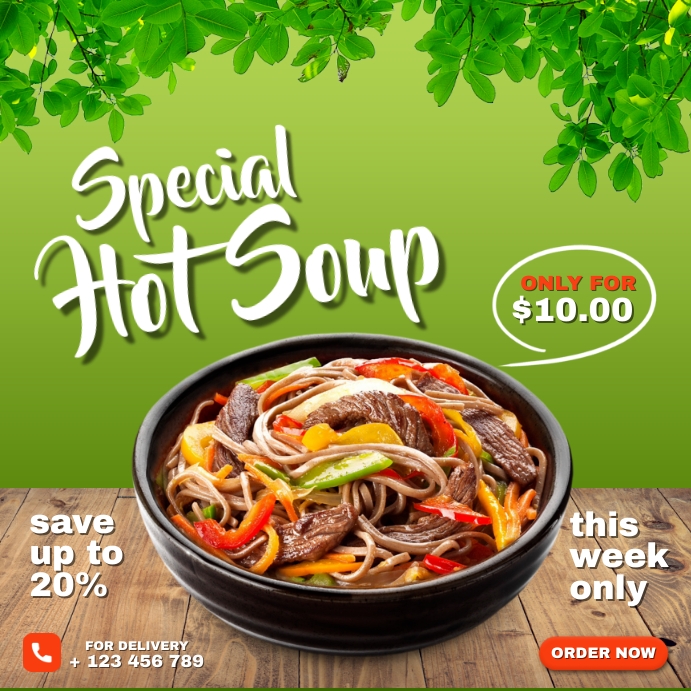 Special Food Menu Template | PosterMyWall