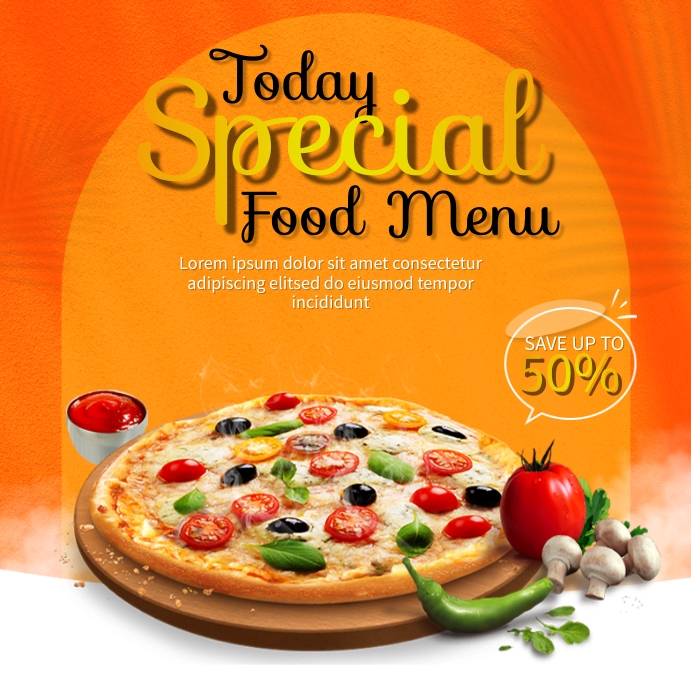 Special Food Menu Template | PosterMyWall