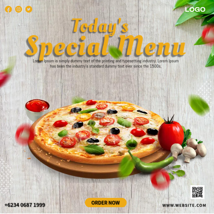 Special Food Menu Template | PosterMyWall