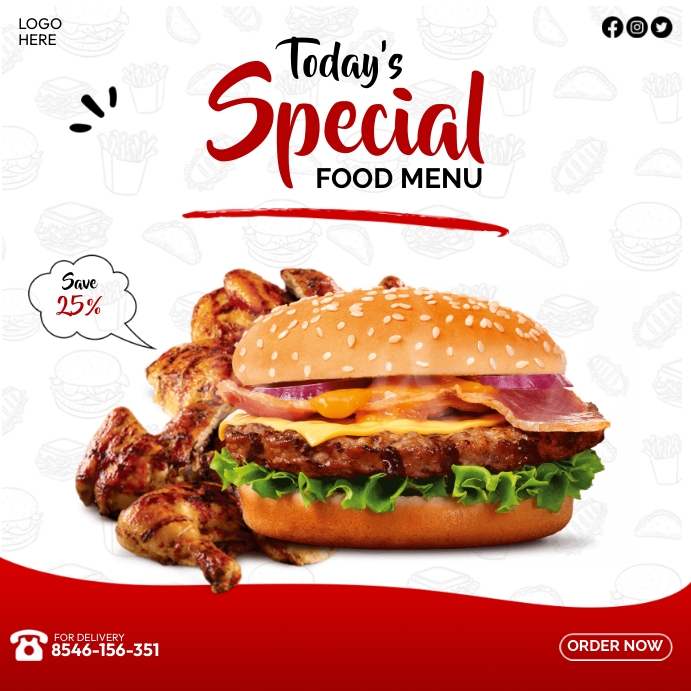 Plantilla de Special Food Menu | PosterMyWall