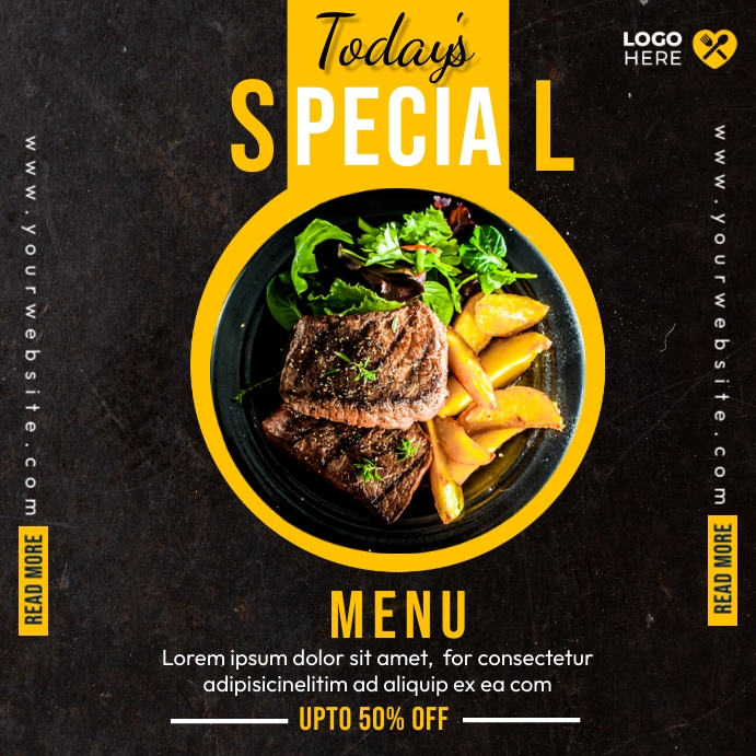 Special Food Menu Template | PosterMyWall