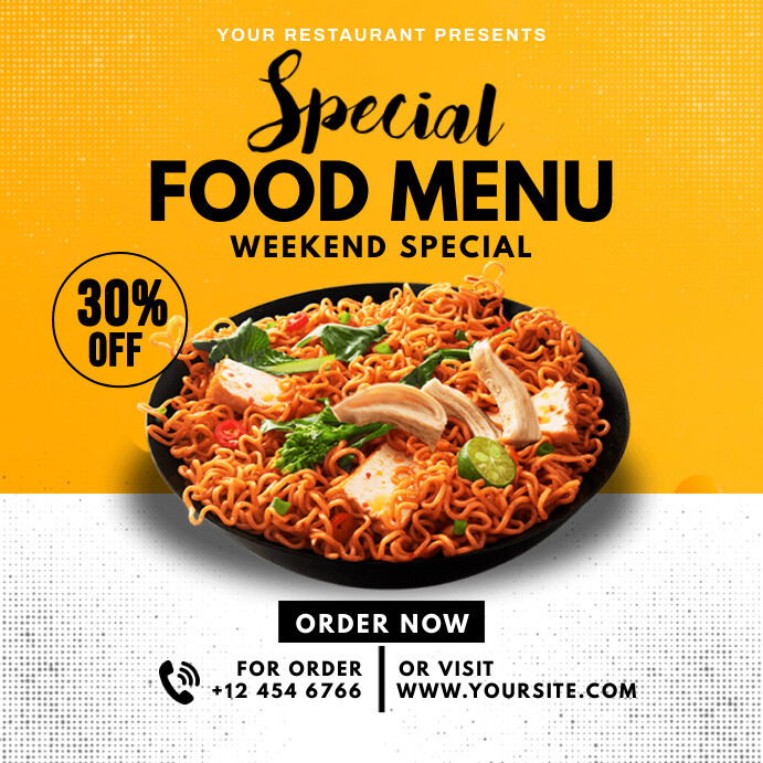 Special food menu Template | PosterMyWall