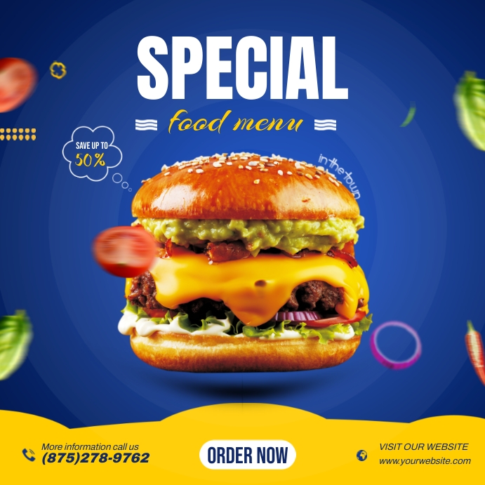 Special Food Menu Template | PosterMyWall