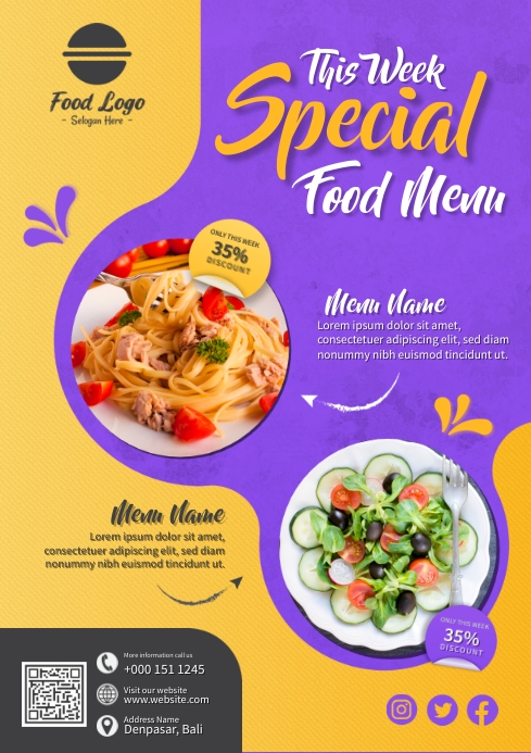 Copy of Special Food Menu | PosterMyWall