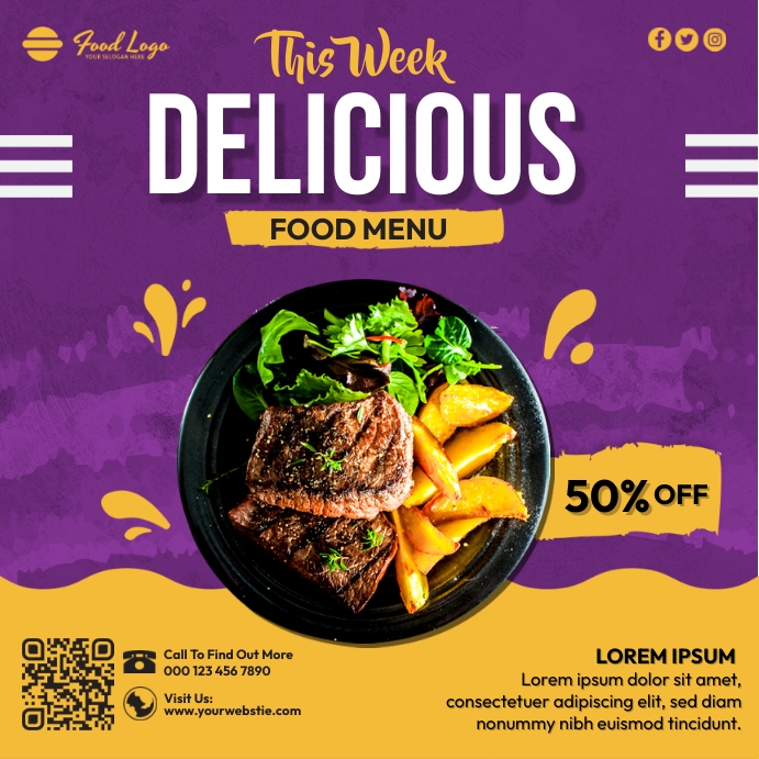 Special Food Menu Template | PosterMyWall