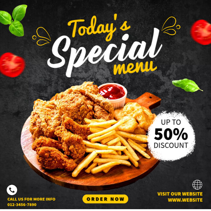 Special Food Menu Template | PosterMyWall