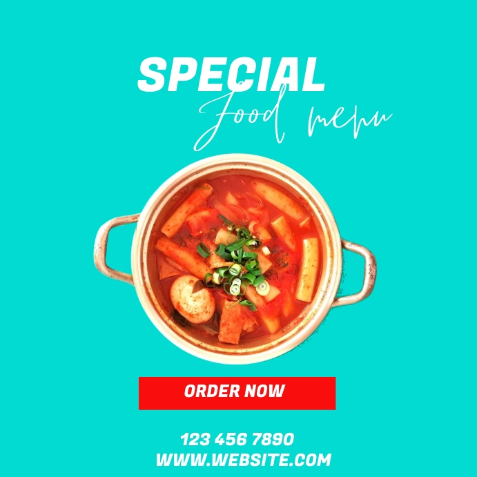 Special food menu Template | PosterMyWall