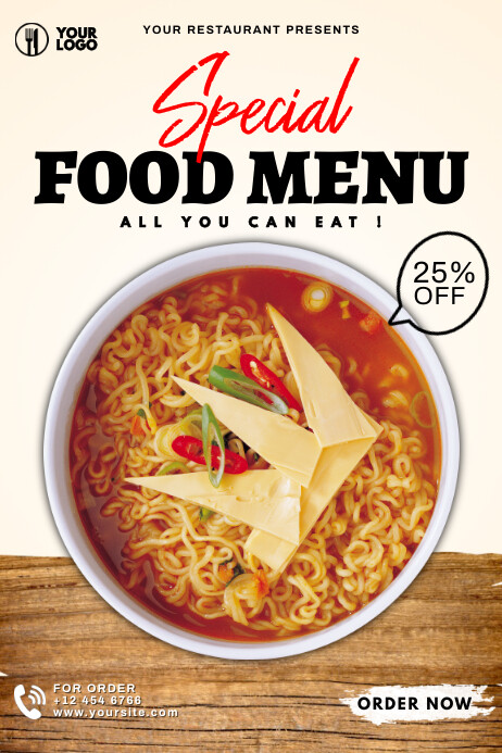 Special food menu Template | PosterMyWall