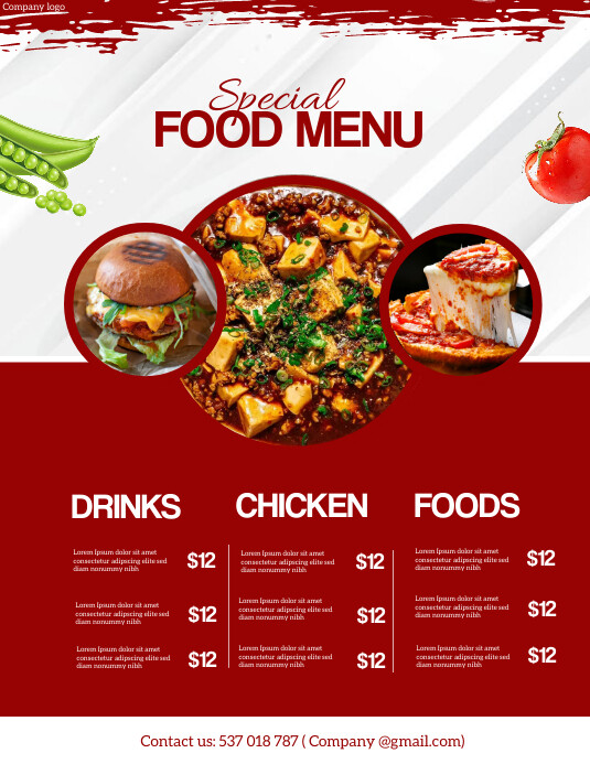 Special food menu Template | PosterMyWall