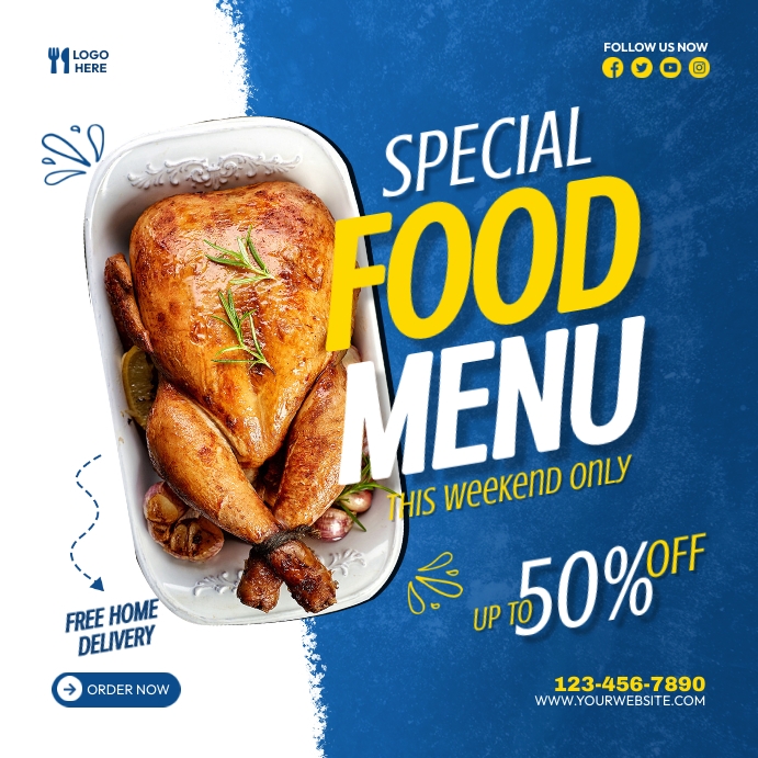 Special Food Menu Template | PosterMyWall