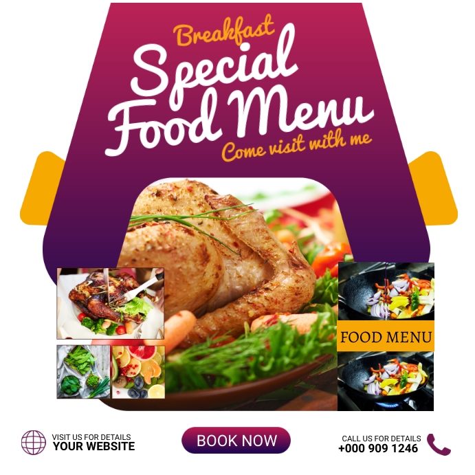 Special Food Menu Template | PosterMyWall