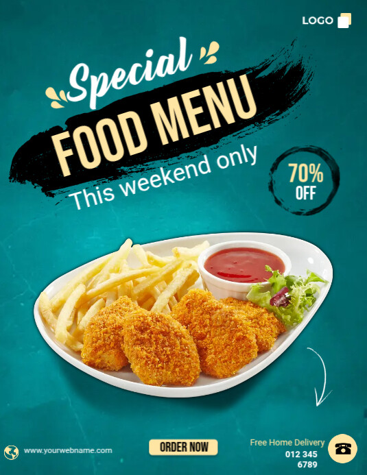 Special Food Menu Flyer Template | PosterMyWall