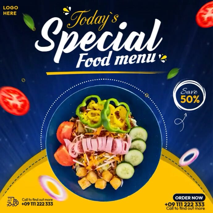 Special Food Menu Offer Template | PosterMyWall