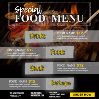 Special Food Menu Template | PosterMyWall