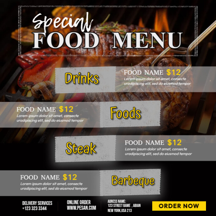 Special Food Menu Offer Template | PosterMyWall