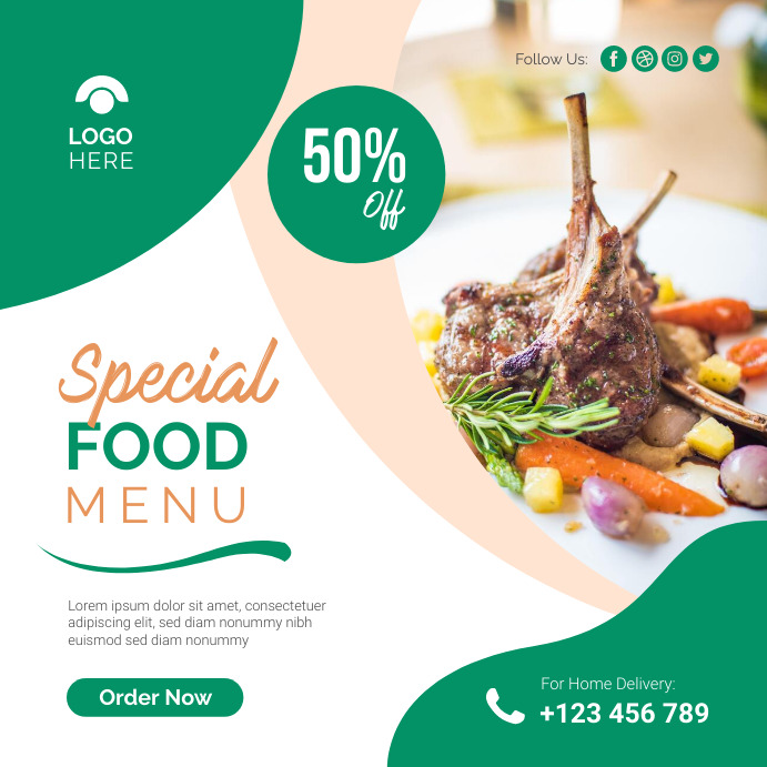 Special Food Menu Poster Template | PosterMyWall