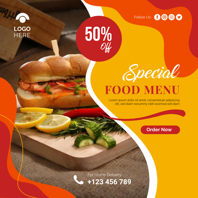 Special Food Menu Poster Template | PosterMyWall