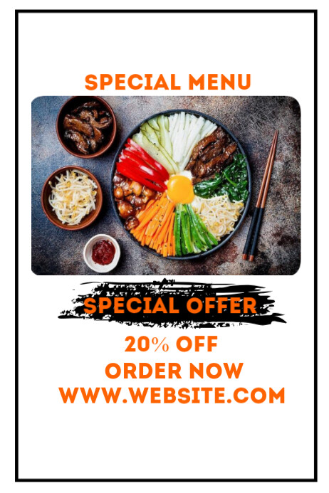 Special Food Menu Sale Offer Poster Template | PosterMyWall