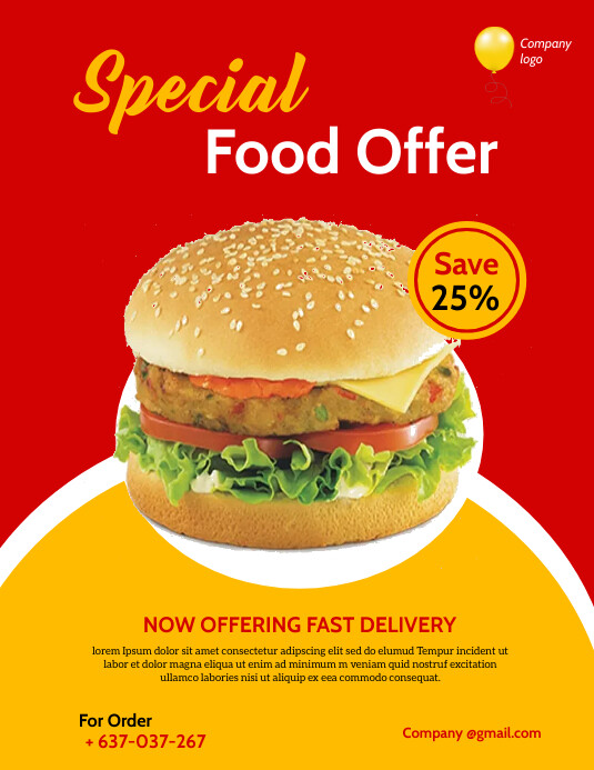 Special Food offer Template | PosterMyWall